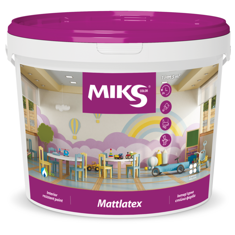 Matt interior resistant paint - MIKS color
